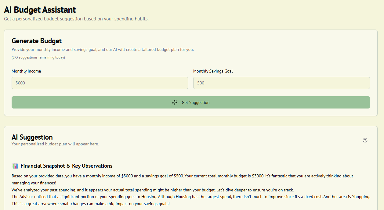 Simple Money Tracker